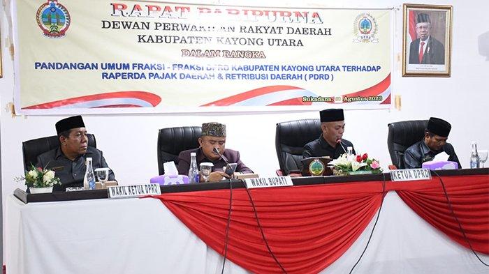Raperda Pajak Daerah dan Retribusi Daerah Disetujui DPRD Kayong Utara - Tribunpontianak.co.id