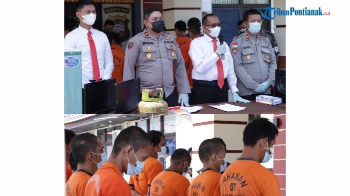 Polisi Ringkus 9 Pelaku Curat dan Curanmor di Bengkayang, Ini Barang Bukti yang Disita ...