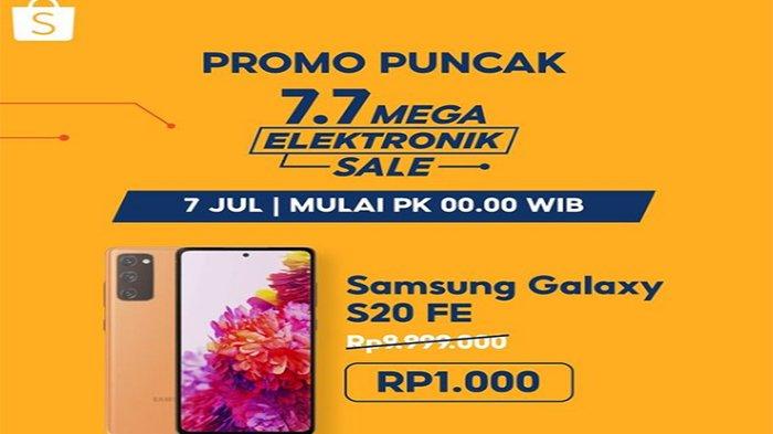 Tips Menang Flash Sale Shopee 7.7 Mega Elektronik Sale - Tribunpontianak.co.id