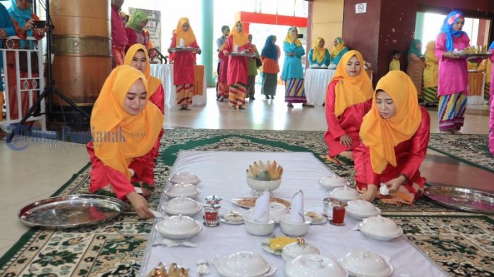 Festival Saprahan Melayu Kota Pontianak di Hari Jadi Kota Pontianak ke ...