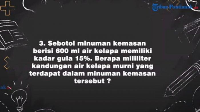 Sebotol Minuman Kemasan Berisi 600 ml Air Kelapa Memiliki Kadar Gula 15 ...