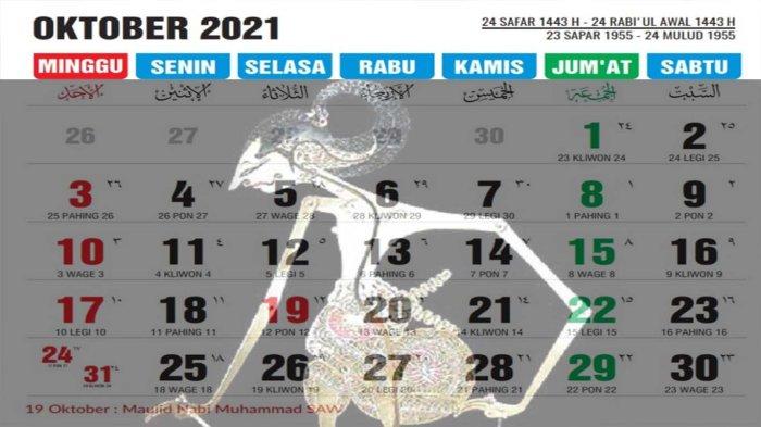 Selasa Kliwon Dalam Kalender Jawa 26 Oktober 2021, Miliki Watak Unik ...