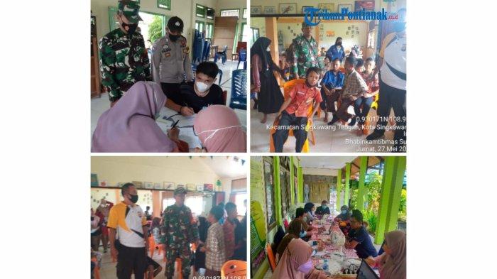 Polres Singkawang Gelar Vaksinasi Massal di Sejumlah Titik - Tribunpontianak.co.id