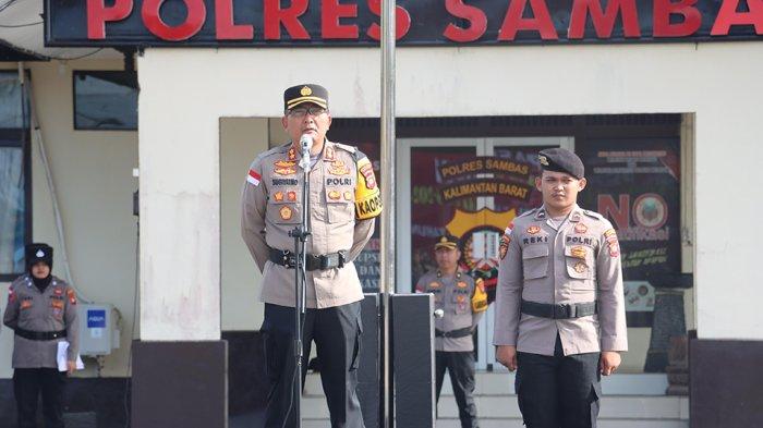 Kapolres Sambas Gelar Apel Pergeseran Pasukan Pengamanan Tps Operasi Mantap Praja Kapuas 2024 ...