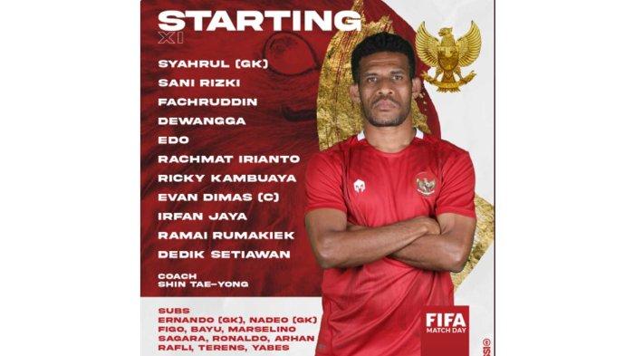 Susunan Pemain Timnas Indonesia Vs Timor Leste Siaran Langsung