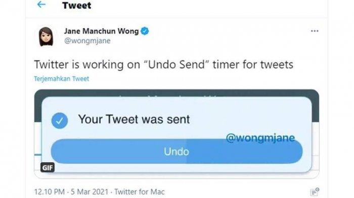 Apa Itu Opsi Undo Twitter ? Setelah Kirim Twit Ada Notifikasi ...