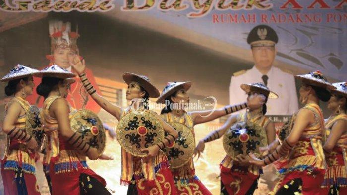 FOTO: Lomba Tari Dayak Kreasi di Pekan Gawai Dayak ke 34, Pontianak - Tribunpontianak.co.id