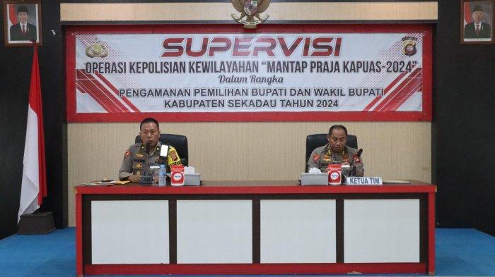 Polres Sekadau Terima Supervisi Operasi Mantap Praja Kapuas 2024 dari Polda Kalbar ...