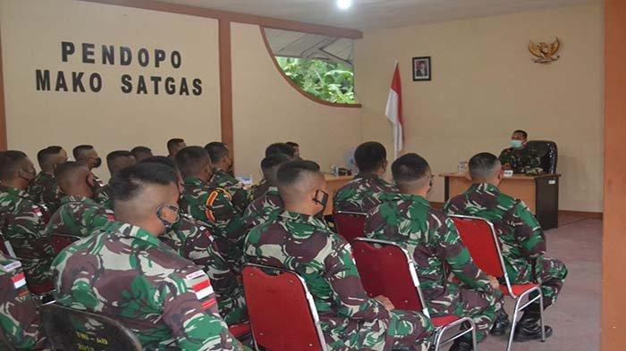 Satgas Pamtas Yonif Mekanis 643/Wns Terima Kunjungan Tim Dalwasops Sopsad - Tribunpontianak.co.id