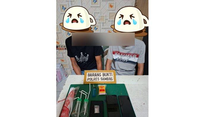 Tersandung Kasus Natkotika, Dua Pria Ditangkap Satresnarkoba Polres Sambas - Tribunpontianak.co.id