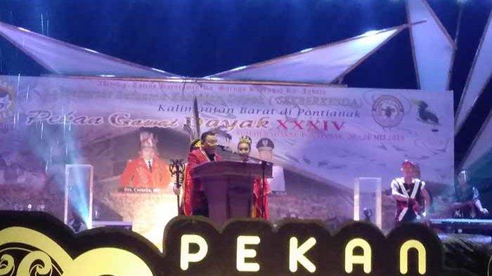 Tutup Pekan Gawai Dayak Kalbar ke-34, Ini Harapan Cornelis - Tribunpontianak.co.id