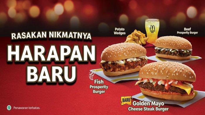 UPDATE PROMO McD Januari 2021, Rasa Baru Prosperity Burger McDonalds dan Menu Receh 1+1 Rp 18 ...