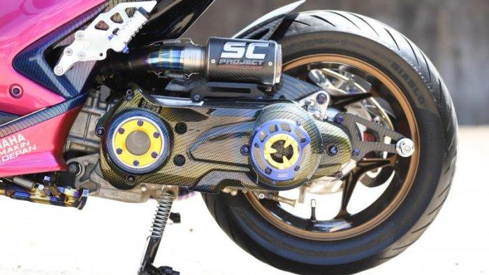 Modifikasi Aerox 155 Street Racing Pink, Jadi Lebih Kekar ...
