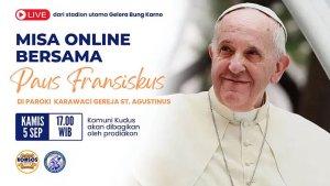 Susunan Acara Paus Fransiskus 7 Jam di Stadion GBK Kamis 5 September 2024 Ditutup Medley Lagu ...