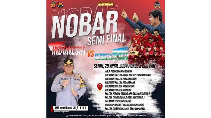 11 Lokasi Nobar Semifinal Piala Asia U23 Indonesia vs Uzbekistan di ...