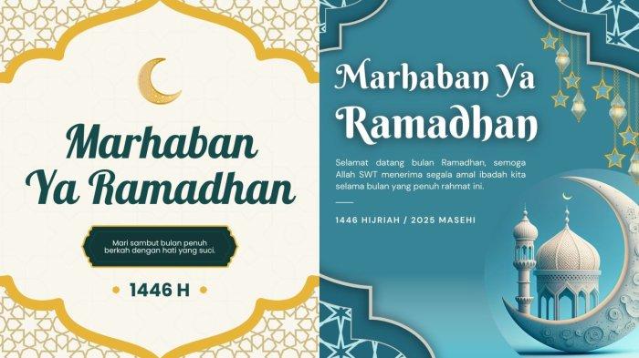 GRATIS! 10 Poster Sambut Bulan Suci Ramadhan 1446 H/2025, Berikut Link dan Cara Download-nya ...
