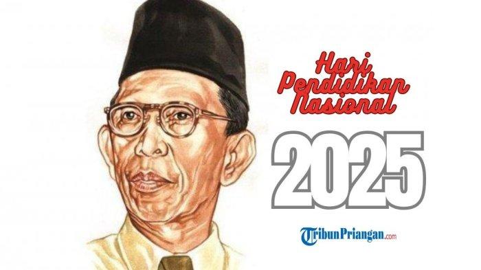 Poster Gratis Hari Pendidikan Nasional 2025, Mudah Dipasang - Tribunpriangan.com