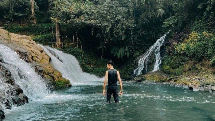 Bermain Air di Curug Layung Bandung Barat, Ada Air Terjun yang Tawarkan Keindahan Alam ...