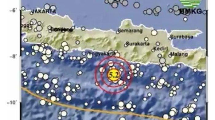 Gempa Terkini Awal Februari 2025 Berkekuatan Magnitudo 5,2 Guncang Gunung Kidul, Ini Kata BMKG ...