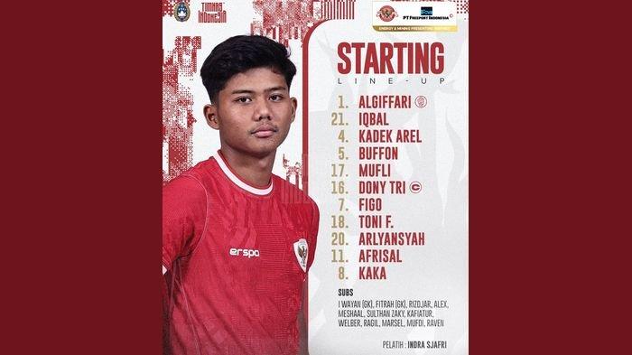 LINE UP Timnas U-19 Indonesia VS Filipina di Piala AFF U-19 Tanding ...
