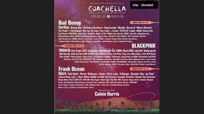 Line Up Coachella Valley Music & Arts Festival 2023, Sajikan Penampilan Bad Bunny hingga ...