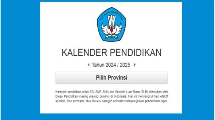Link Download Kalender Pendidikan Tahun Ajaran 2024/2025, Kapan Mulai Masuk Semester 2 ...