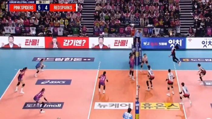 Link Live Streaming Game 3 Babak Penentuan Play Off Pink Spiders vs Red ...