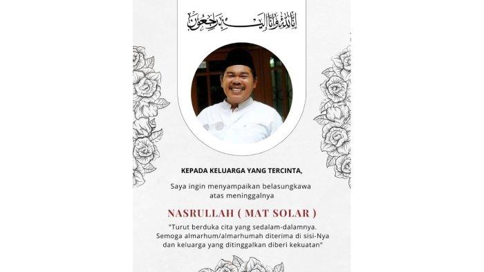 Pemain Bajaj Bajuri Mat Solar Meninggal Dunia, Rieke Diah: Maafin Oneng ...