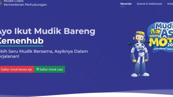Berikut Link Tautan dan Cara Daftar Mudik Gratis Kemenhub 2023 Moda Kereta Api Dibuka Sampai 3 ...