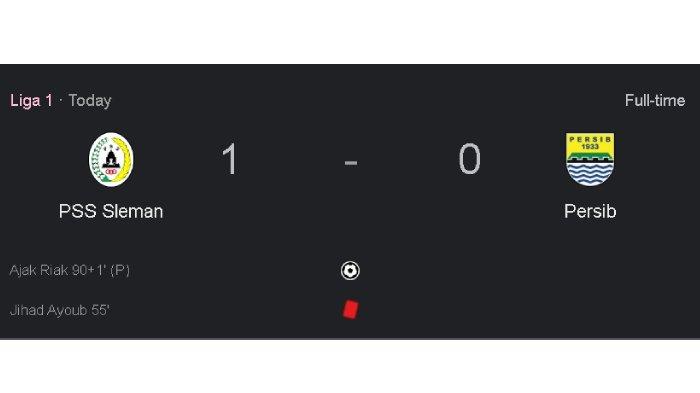 Gol Penalti Ajak Riak Menangkan PSS Sleman Atas Persib 1-0 ...