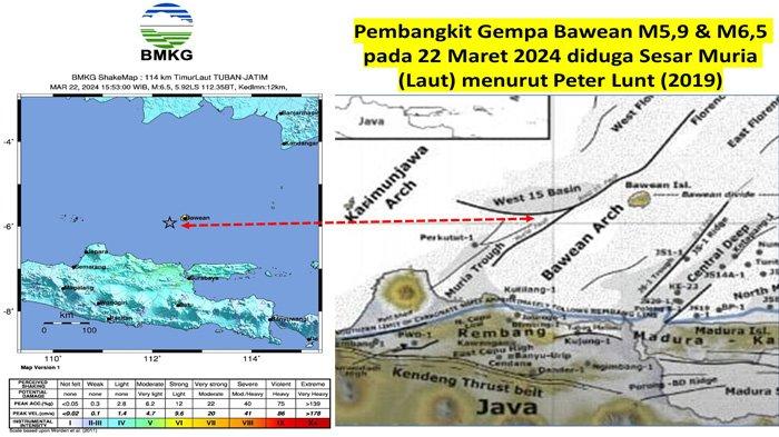 GEMPA Tuban Terkini Terus Mengguncang Bawean dan Pulau Jawa, Hingga Sabtu Pagi Terjadi 158 Gempa ...