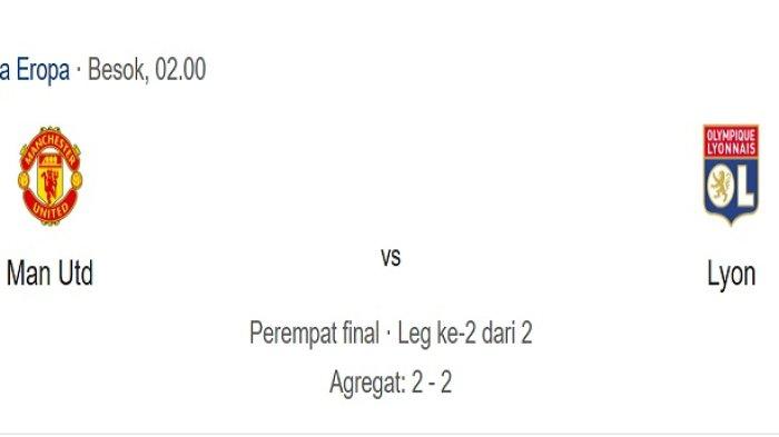 Prediksi Skor dan Susunan Pemain Manchester United VS Lyon, Adu Tajam Hojlund dan Mikautadze ...