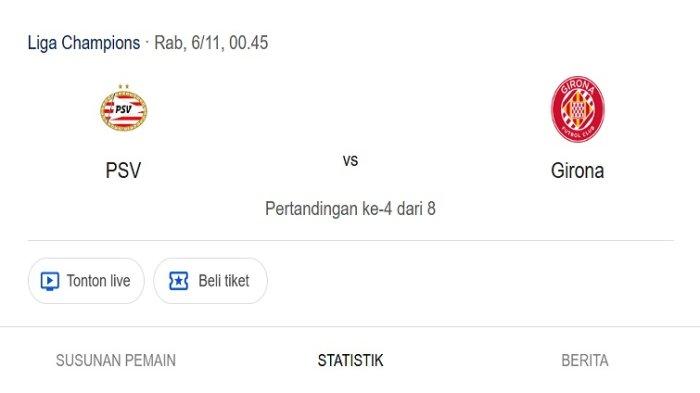 Prediksi Skor dan Susunan Pemain PSV Eindhoven vs Girona, Lengkap Link Live Streaming ...