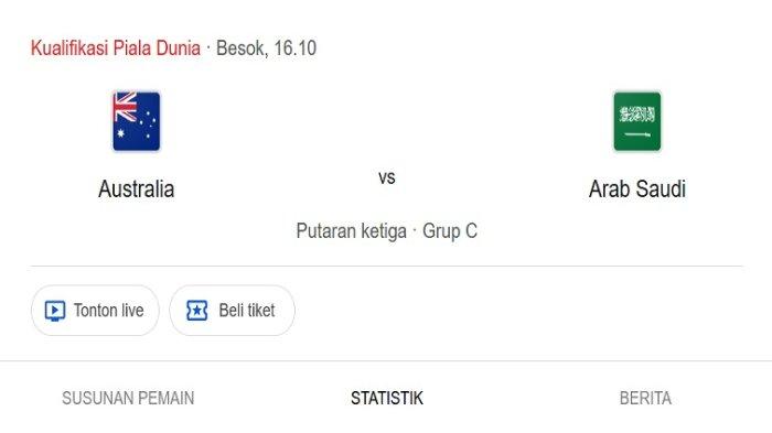 Prediksi Skor dan Susunan Pemain Australia vs Arab Saudi, Adu Tajam Duke dan Maran ...
