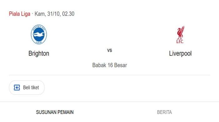 Prediksi Skor dan Susunan Pemain Brighton vs Liverpool, Adu Tajam Ferguson dan Nunez ...