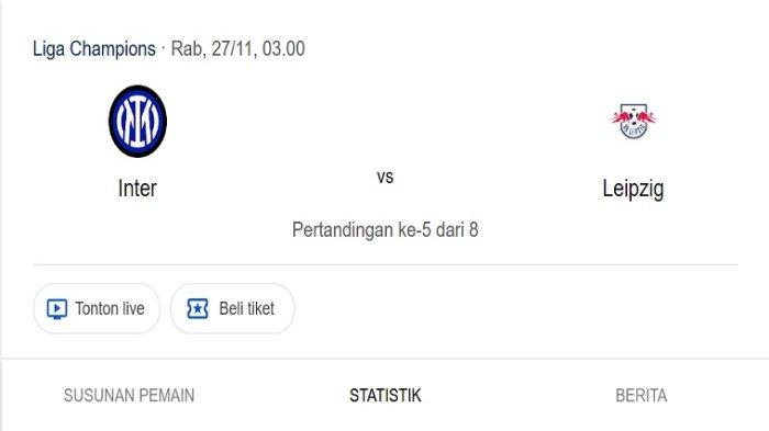 Prediksi Skor dan Susunan Pemain Inter Milan vs Leipzig, Adu Tajam Thuram dan Openda ...