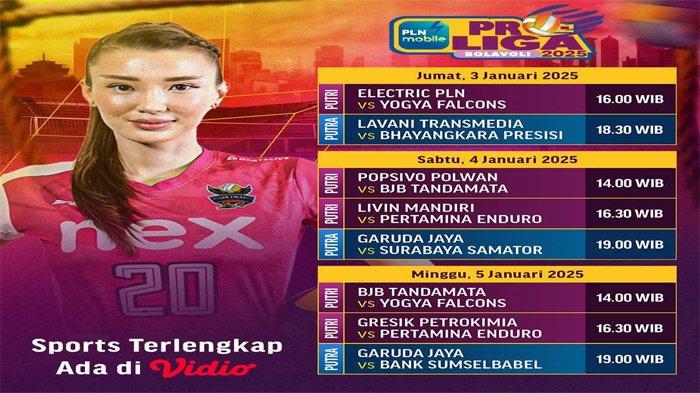 Jadwal Pro Liga 2025 Mulai Jumat 3 Januari, Kali Ini Tanpa Megawati ...