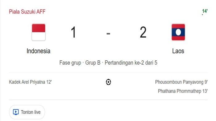 Sedang Berlangsung Laga Timnas Indonesia vs Laos, Live Streaming Nonton di HP - Tribunpriangan.com