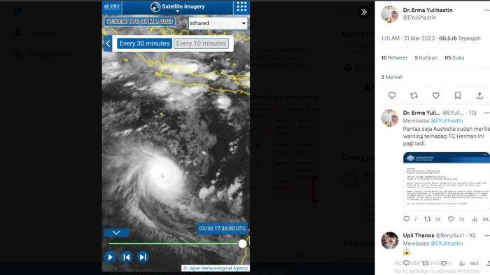Siklon Tropis Herman Menjauh tapi Curah Hujan Masih Tinggi Termasuk di Jabar, Cek Daerah ...