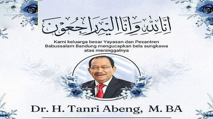 INNALILLAHI, Tanri Abeng Mantan Menteri BUMN Era Presiden Soeharto dan ...