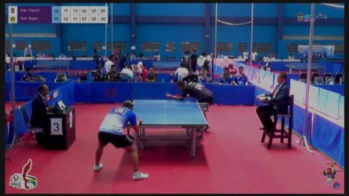 Tenis Meja Beregu Putra Ciamis Raih Emas di Porprov - Tribunpriangan.com