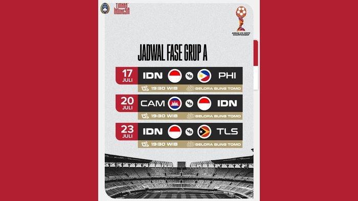 Jadwal Timnas U-19 Indonesia di ASEAN Cup U-19 2024, Ternyata Garuda ...