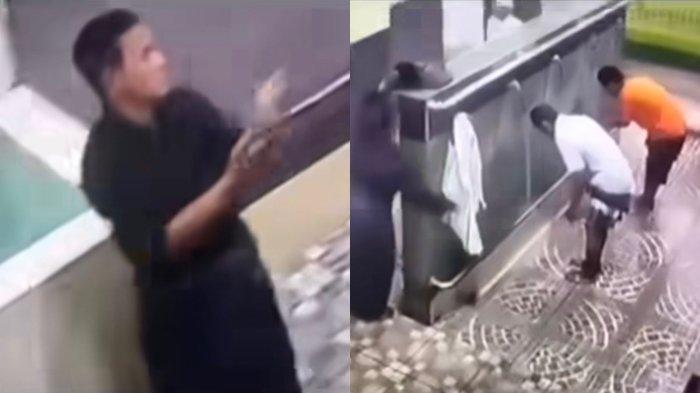ASTAGHFIRULLAH, Pria di Pasuruan Terekam CCTV Gondol Ponsel Jemaah yang ...