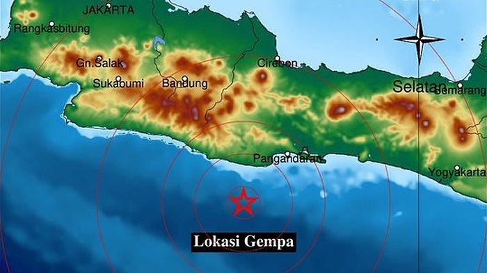 Baru Saja Gempa Terkini di Jawa Barat Mengguncang Pangandaran, BMKG ... Baru Saja Gempa Terkini di Jawa Barat Mengguncang Pangandaran, BMKG ...