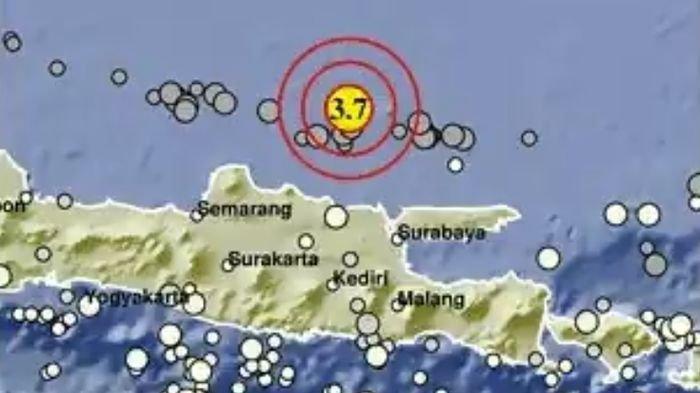 Gempa Terkini di Jawa Timur M 3,7 Guncang Tuban dengan Kedalaman Pusat Gempa 5 Km ...