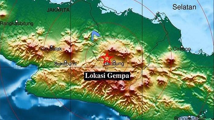 GEMPA Terkini di Jawa Barat Mengguncang Bandung, Cek Pusat Gempa dan Magnitudonya di BMKG ...