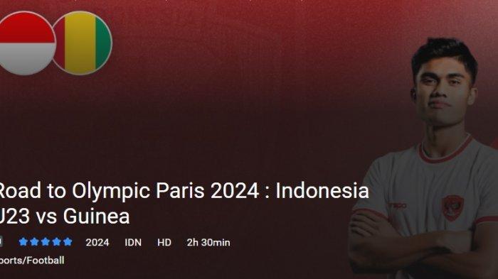 Link Live Streaming Timnas Indonesia U-23 vs Timnas Guinea U-23 Malam ...