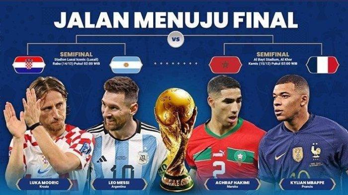 LINK LIVE STREAMING Argentina vs Kroasia di Piala Dunia 2022, Berikut Head to Head Kedua Tim ...