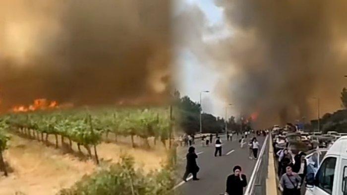 Badai Pasir dan Kebakaran Landa Israel, Aktivitas Lumpuh Kualitas Udara ...