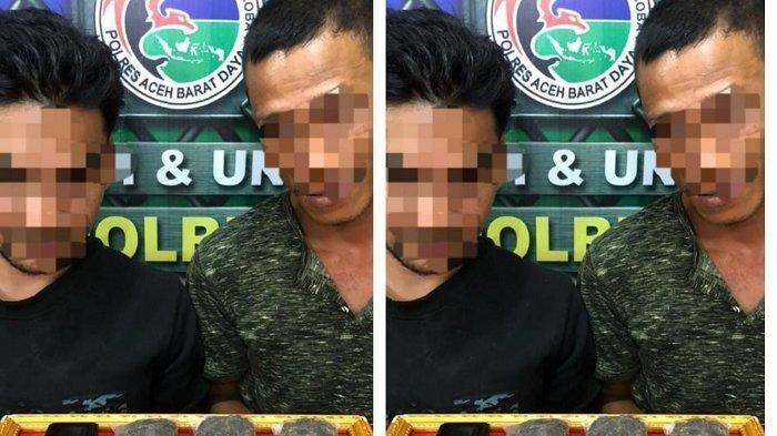 Dua Petani Babahrot Diringkus, Terbukti Edarkan Sabu dan Ganja - Prohaba.co